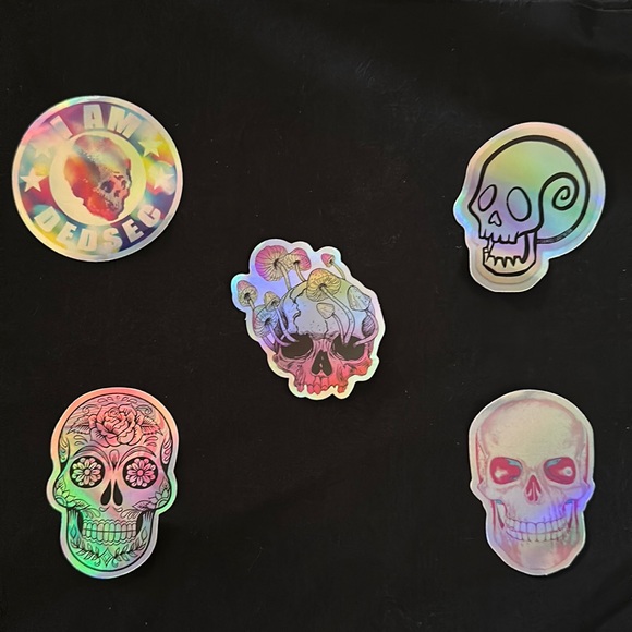 Office | Holographic Skull Stickersdecals | Poshmark
